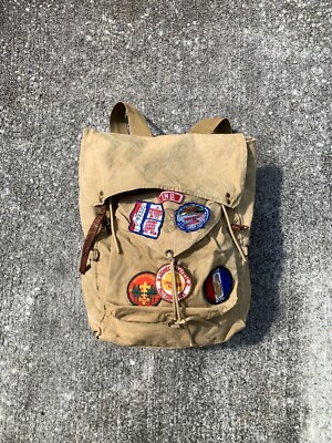 Vintage Boy Scouts Backpack (With Patches) | eBay