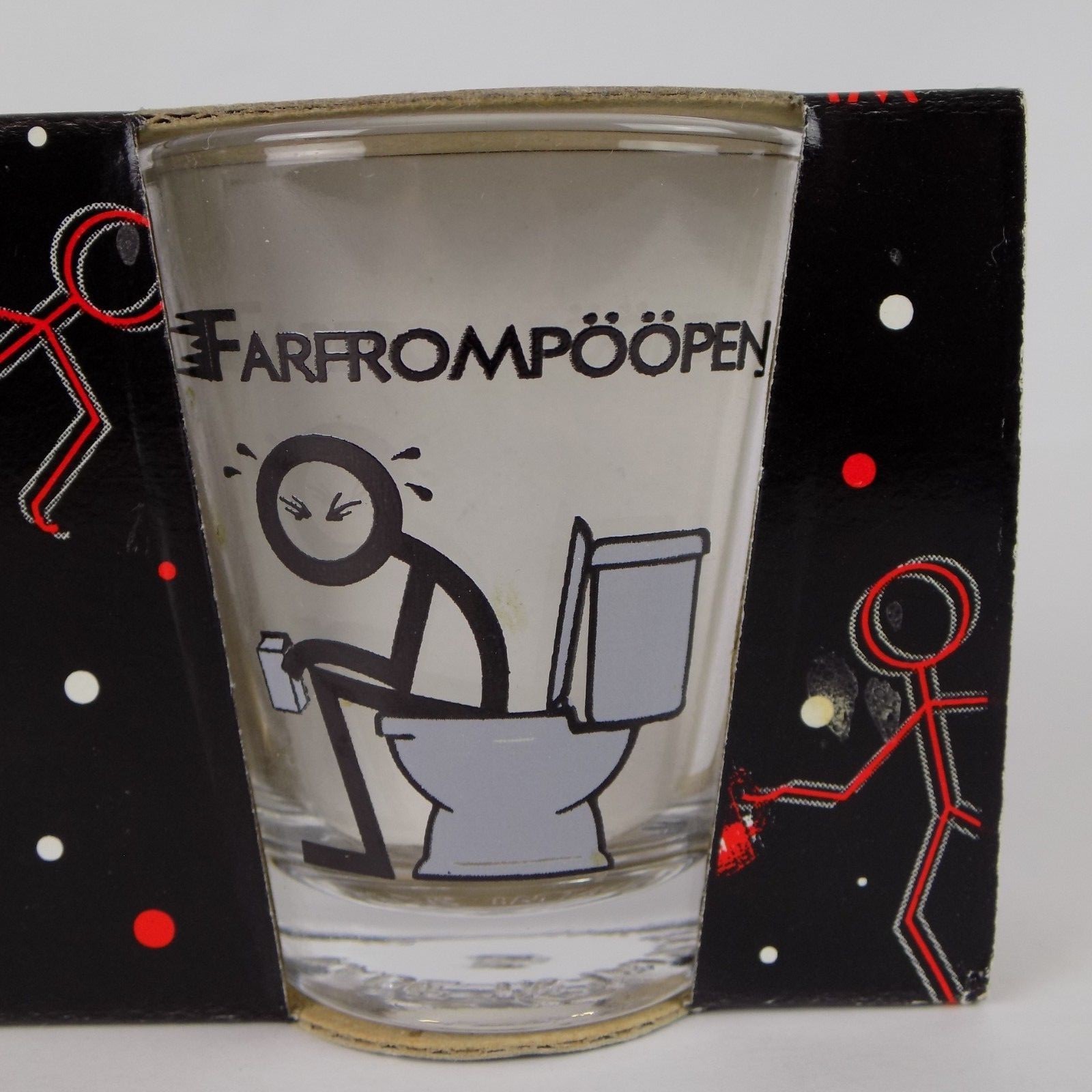 FARFROMSHOTS Shot Glass Set Original Gag Gift Bachelor Party Poop Sober ...