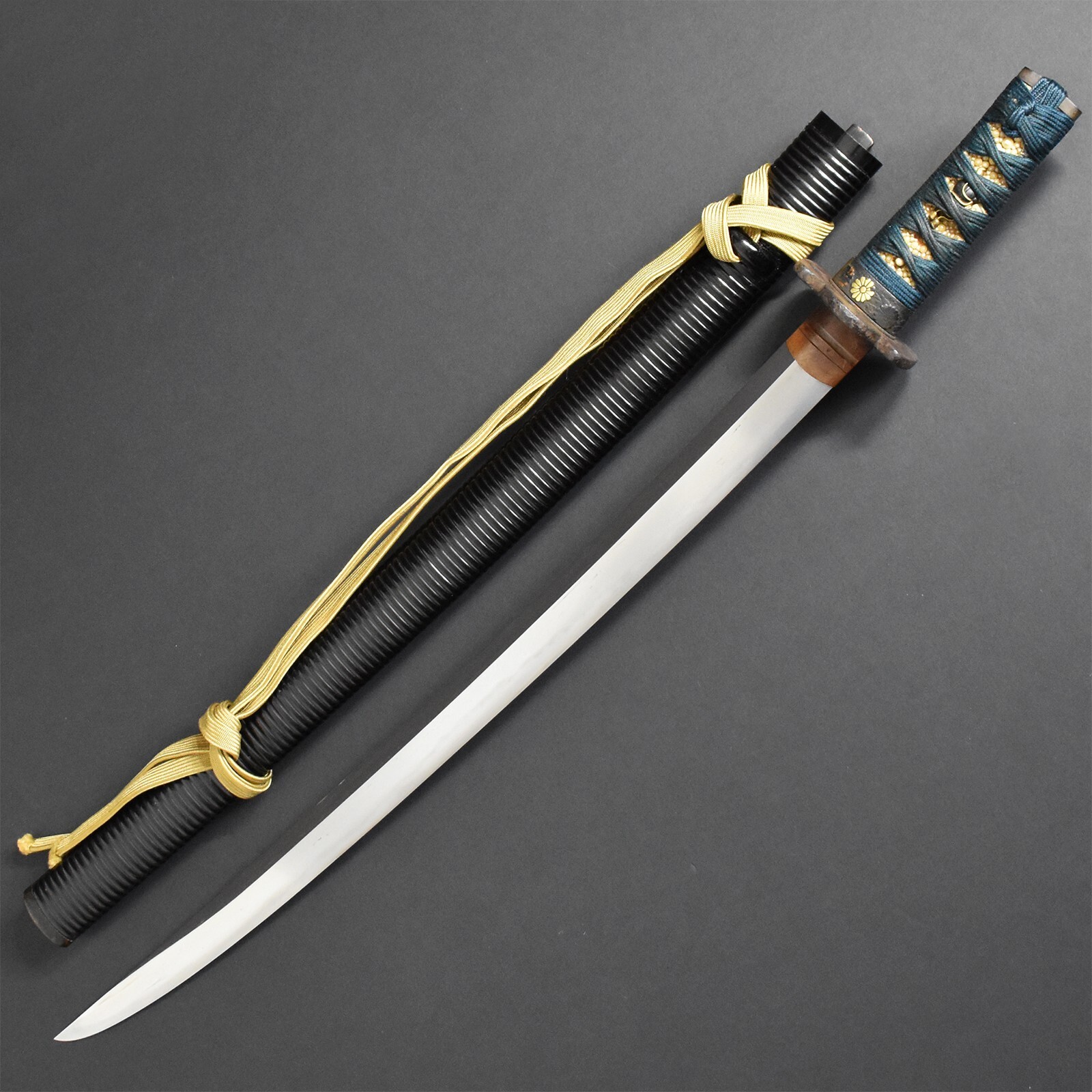 Authentic JAPANESE SWORD NAGAMAKI-NAOSHI WAKIZASHI RYOKAI 了戒 w/NTHK ...