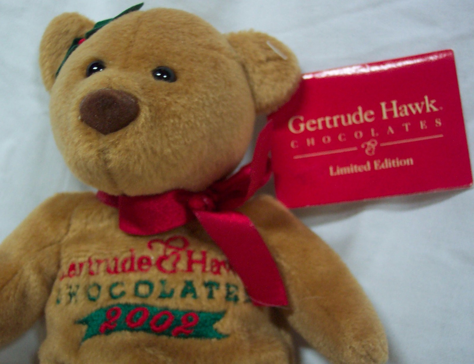 Mary Meyer Gertrude Hawk 2002 TEDDY BEAR 7" Bean Bag Stuffed Animal Toy ...