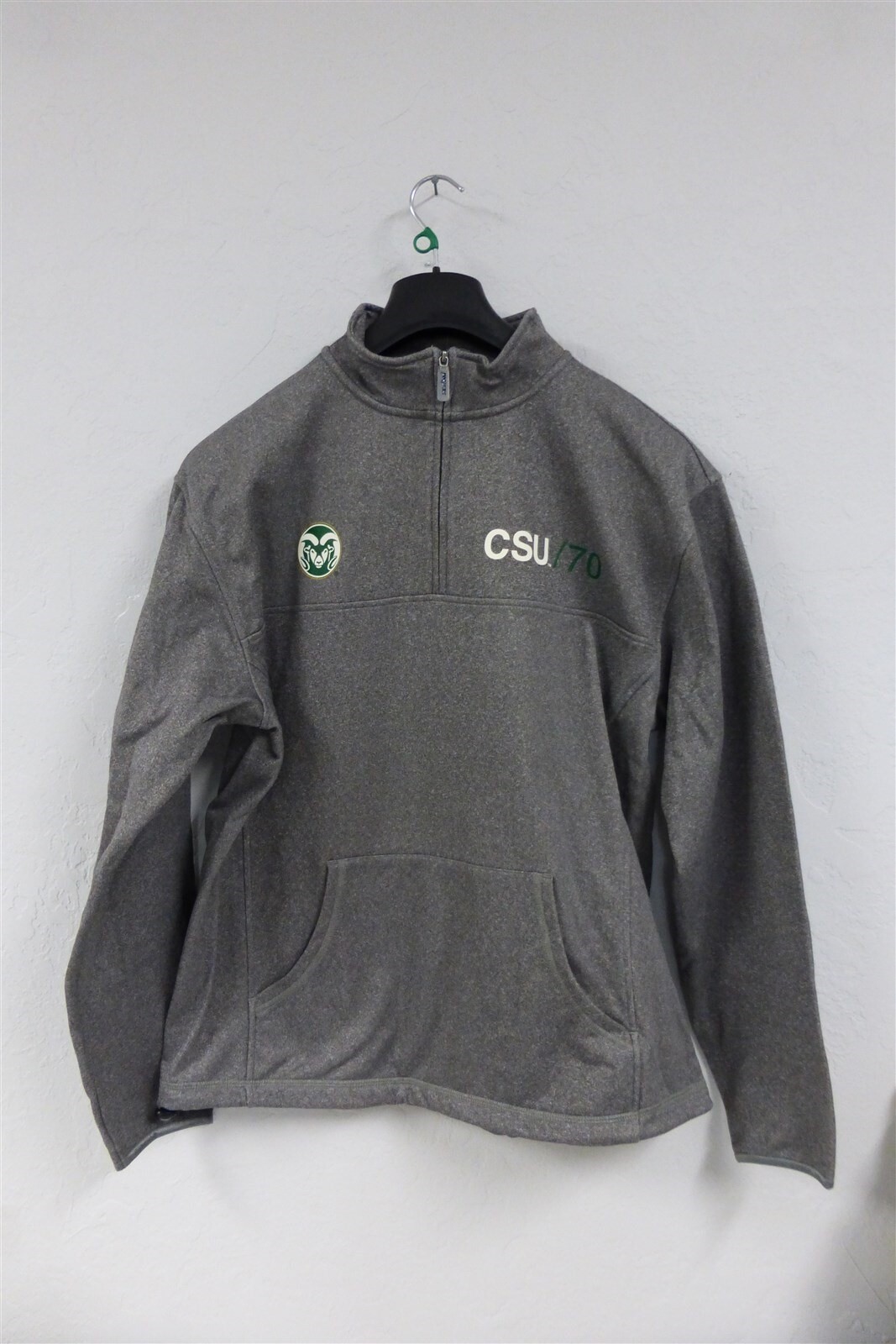 New JANSPORT Men's 1/4-Zip Sweatshirt Colorado State University Rams LG ...