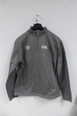 New JANSPORT Men's 1/4-Zip Sweatshirt Colorado State University Rams LG ...