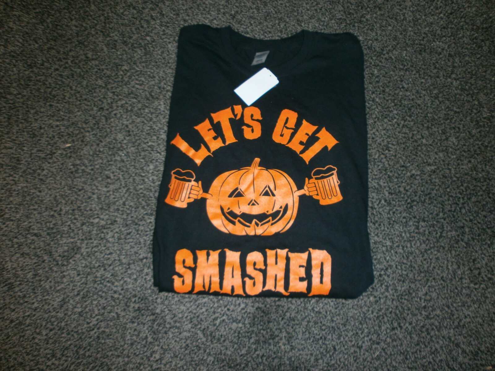 Halloween Funny Shirt LET'S GET SMASHED Happy Halloween T-Shirt SIZE XL ...