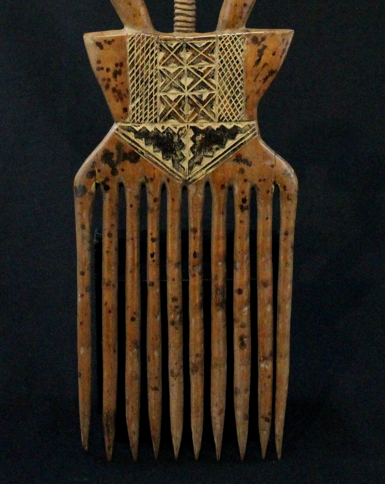 Vintage African Art - Large Ashanti Ornamental Comb - 40 Cms | eBay