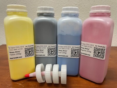 (200g x 4) Toner Refill for Xerox C310, C315 color printers - REFILL ...
