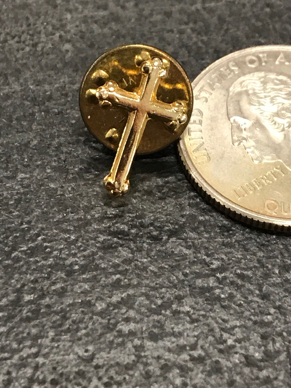 Gold Colored Cross Pin | eBay