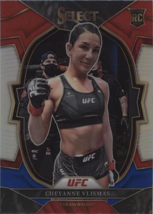 2023 Panini Select UFC - Concourse Cheyanne Vlismas #80 Red & Blue ...