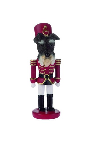 E&S Pets 35358-105 Schnauzer Uncropped Ears Nutcracker Soldier Dog ...