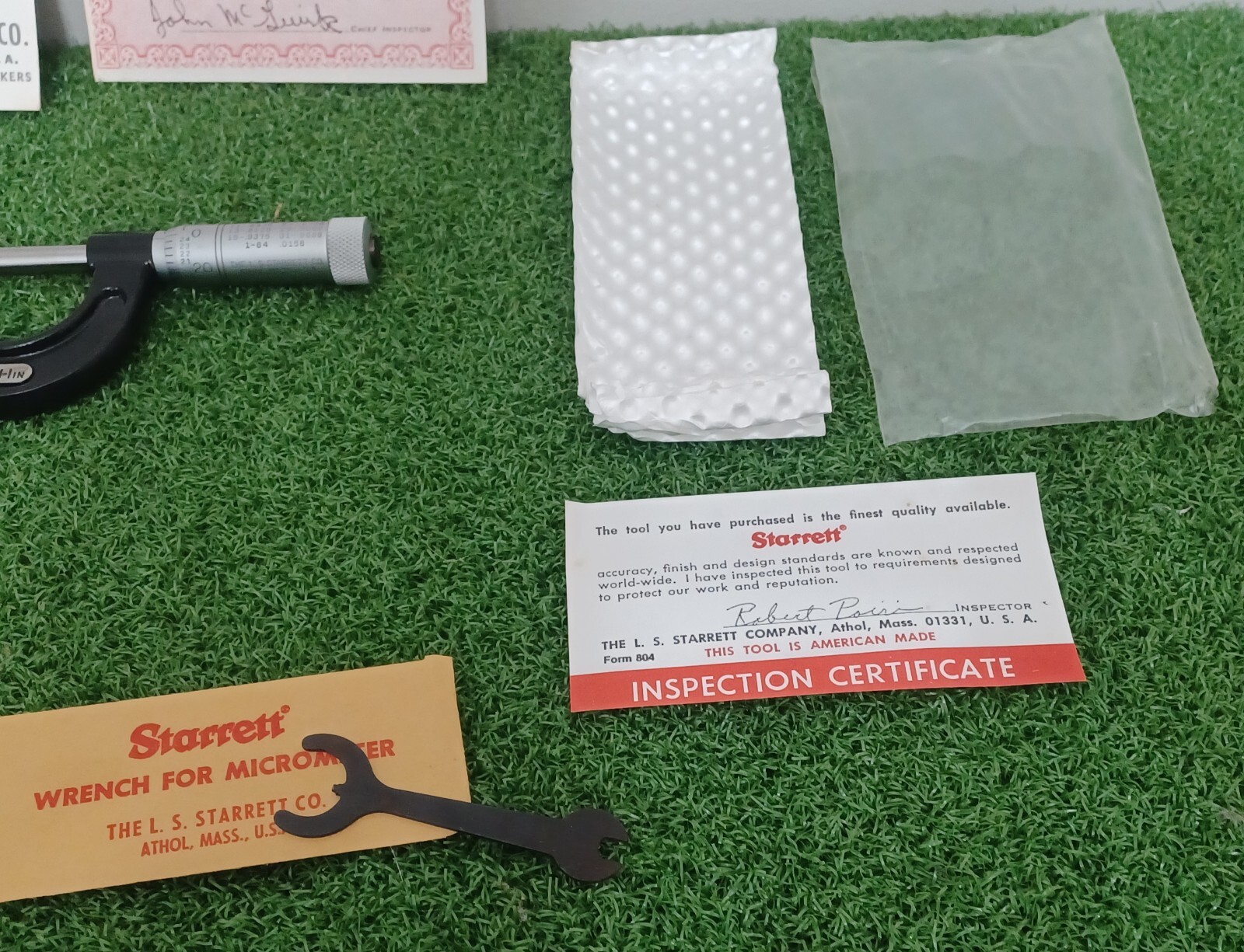 Starrett 211P-1 Rounded Anvil Micrometer 0-1" Range USA NOS! | eBay