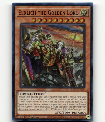 Yugioh Eldlich the Golden Lord - Alternate Art (UR) 25th Anniv Rarity ...