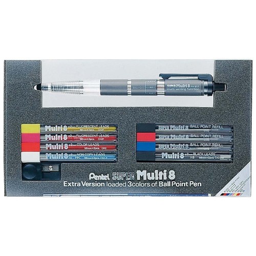 Pentel JAPAN 2.0mm Mechanical Pencil Japanese Multi 8 colors Pen ...