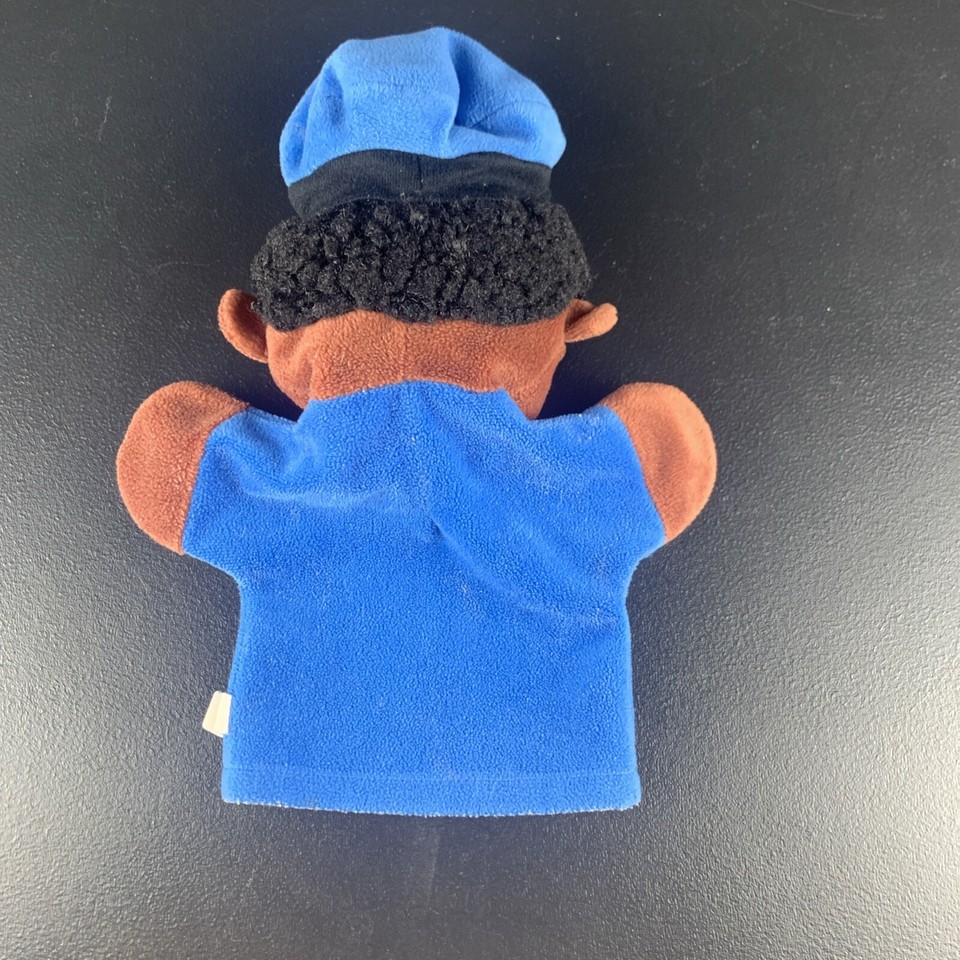 1870 Hand Puppet Police Officer Blue Pretend play Sheriff by Plushpups ...