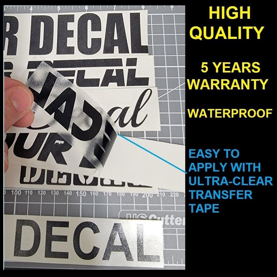 4" 18" 24" 30" 40" LONG Custom Winshield Decal Banner Sticker for Cars ...