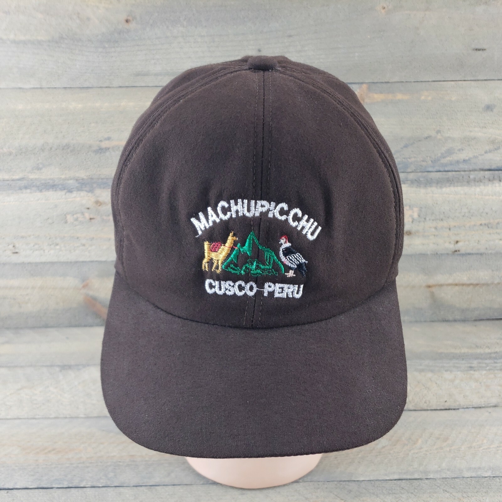 Machu Picchu Cusco Peru Hat Ball Cap Brown Adjustable Strap Tourist ...