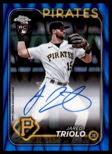 2024 Topps Chrome Jared Triolo #RA-JTR Rookie Autographs | eBay