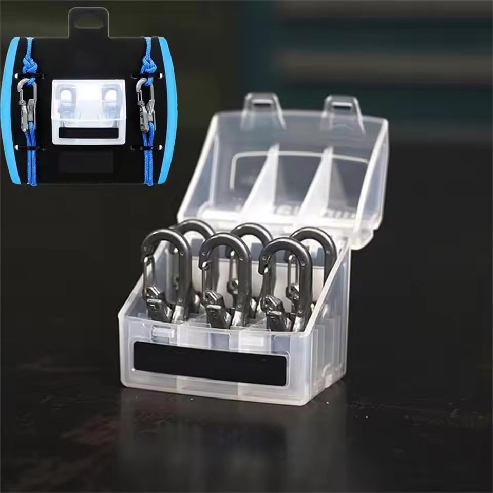 6 Hooks Rope with Roller Tensioner Lock Buckle Tie Down Rope Cargo ...