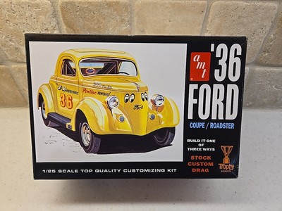 AMT, '36 Ford Coupe / Roadster 1:25 scale Model Kit !! Factory Sealed ...