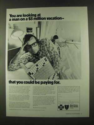 1973 Blue Cross Blue Shield Insurance Ad - On Vacation | eBay
