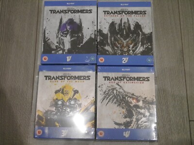NEW SEALED Transformers 1-4 Blu-Ray Movies Limited Slipcase Edition ...