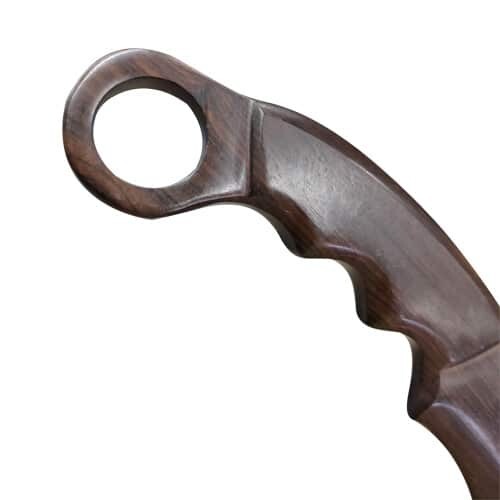 Handmade Kamagong Wooden Karambit Knife for Training and Self Defense ...