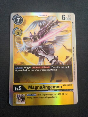 Digimon TCG MagnaAngemon BT1-060 SR Super Rare - Mint | eBay Australia