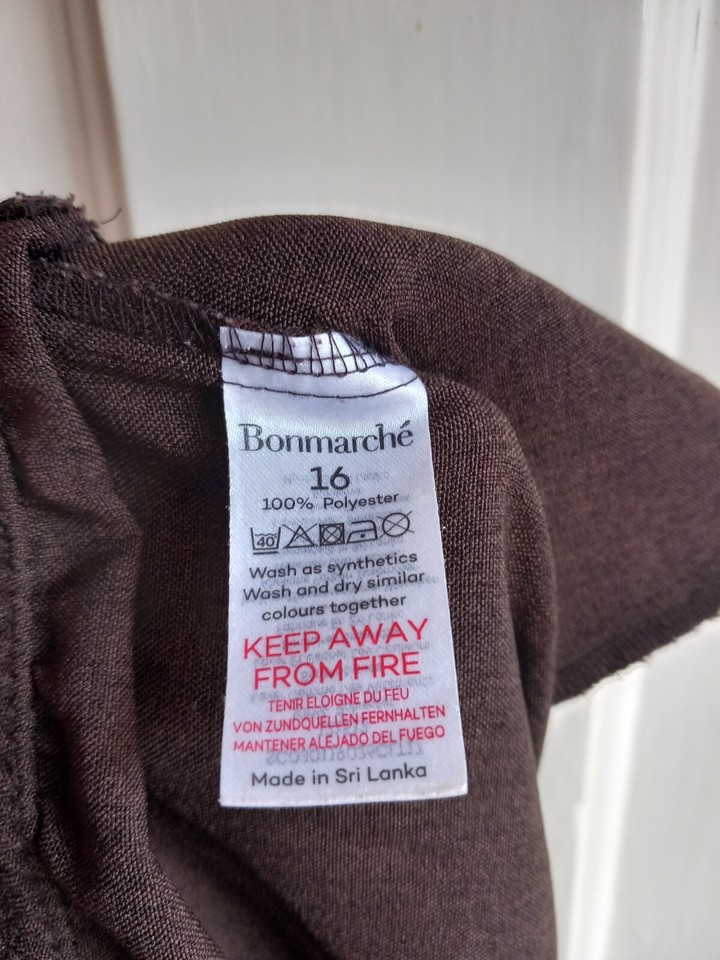 BON MARCHE BROWN TROUSERS SIZE 16 | eBay UK