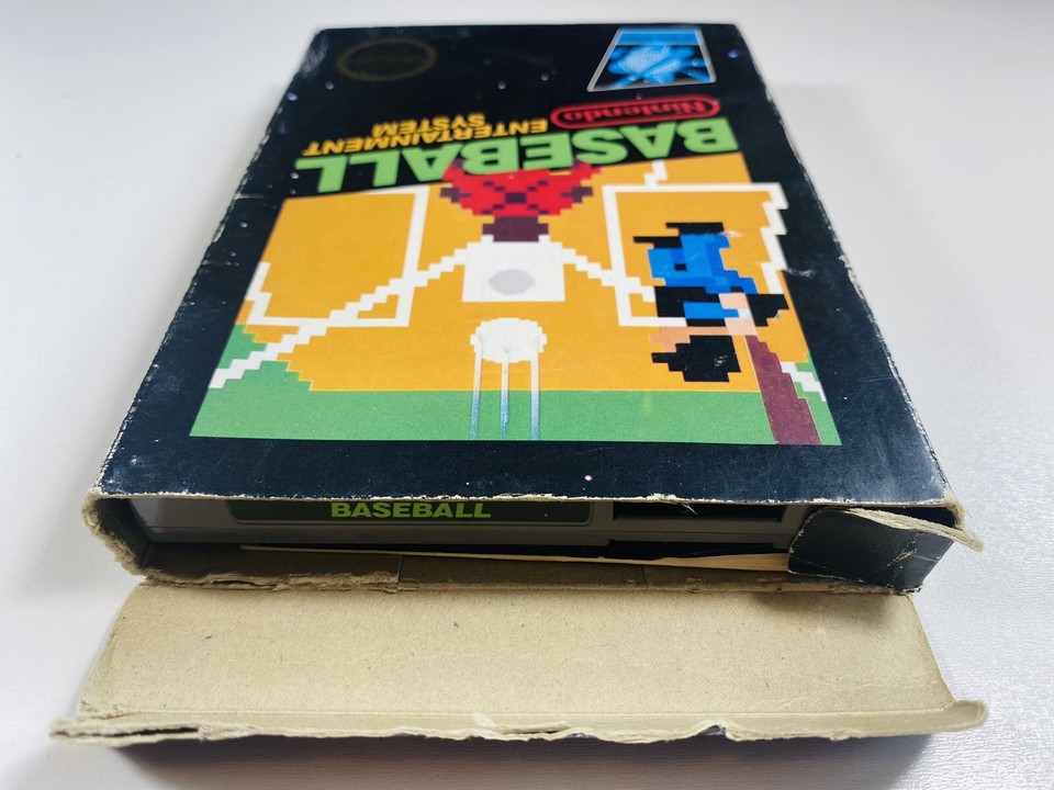 BASEBALL -- NES Nintendo Game Original HANG TAB BOX Complete CIB ...
