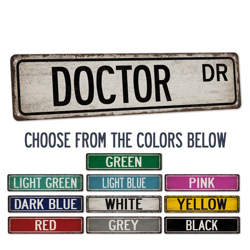 Doctor Street Sign Physician Gift Doctor's Office Decor Medical ...