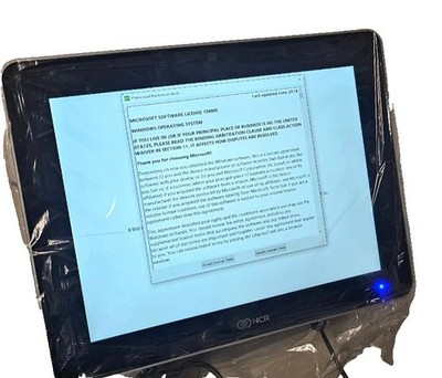 New NCR XR7 Plus 15" POS Touchscreen Terminal, i5-6500TE 8GB/120GB W10 ...