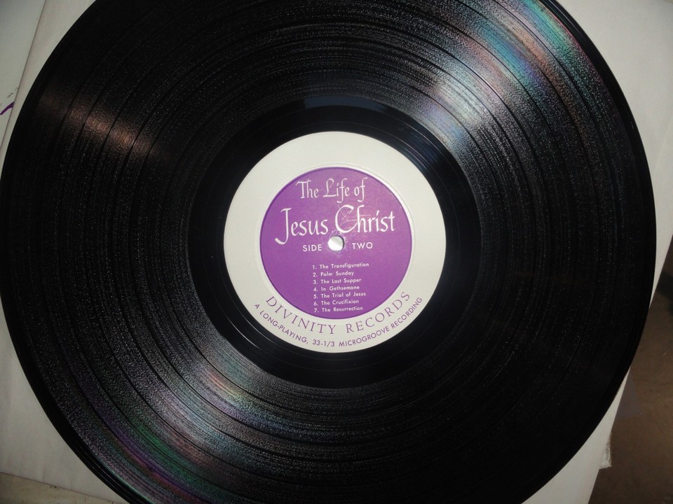 VINYL RECORD LP R THE LIFE OF JESUS CHRIST DIVINITY RECORDING COMPANY ...