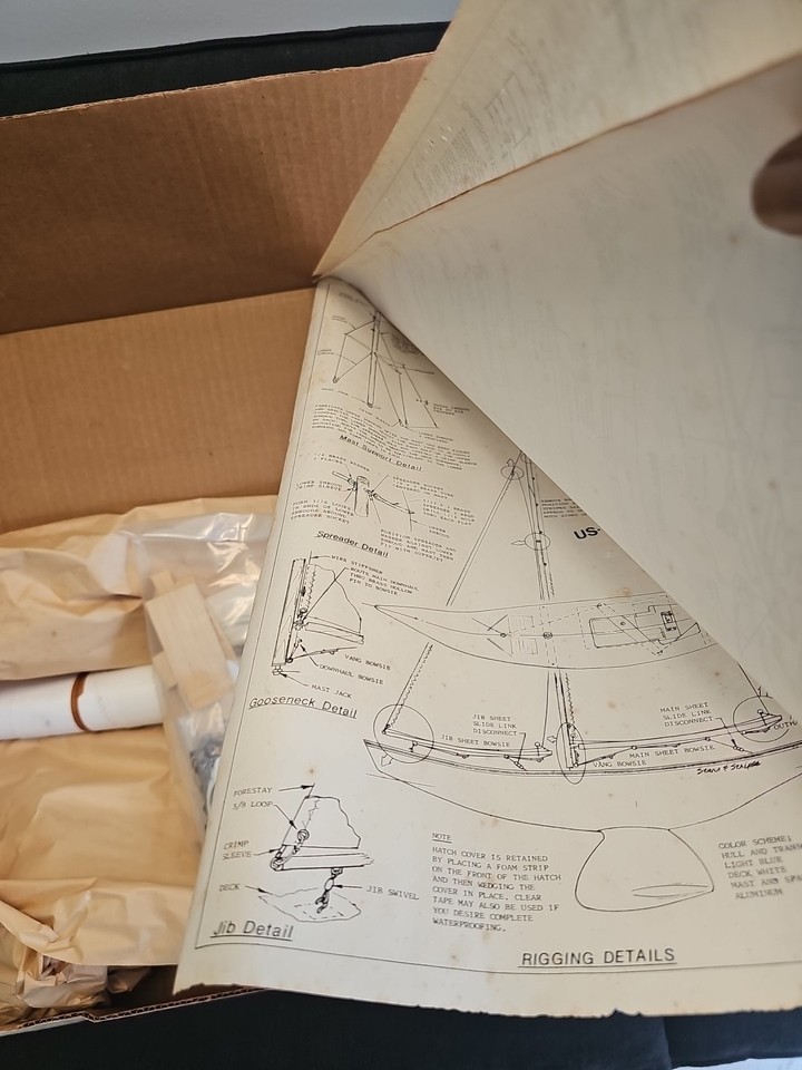 1987 Victor Cup Model Products Stars & Stripes R/C Yacht Sail Boat ...