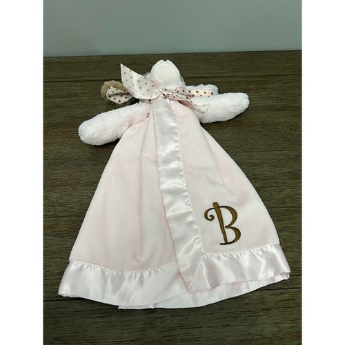 Bearington Baby Collection Puppy Dog Pink Satin Lovey with Monogram B ...