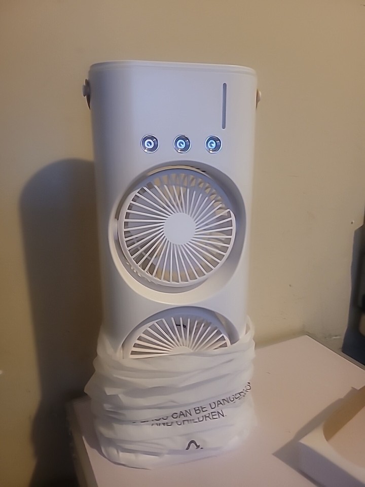 Bell+Howell Dual Mist Fan LED 3xMisting Jets W/Remote | eBay