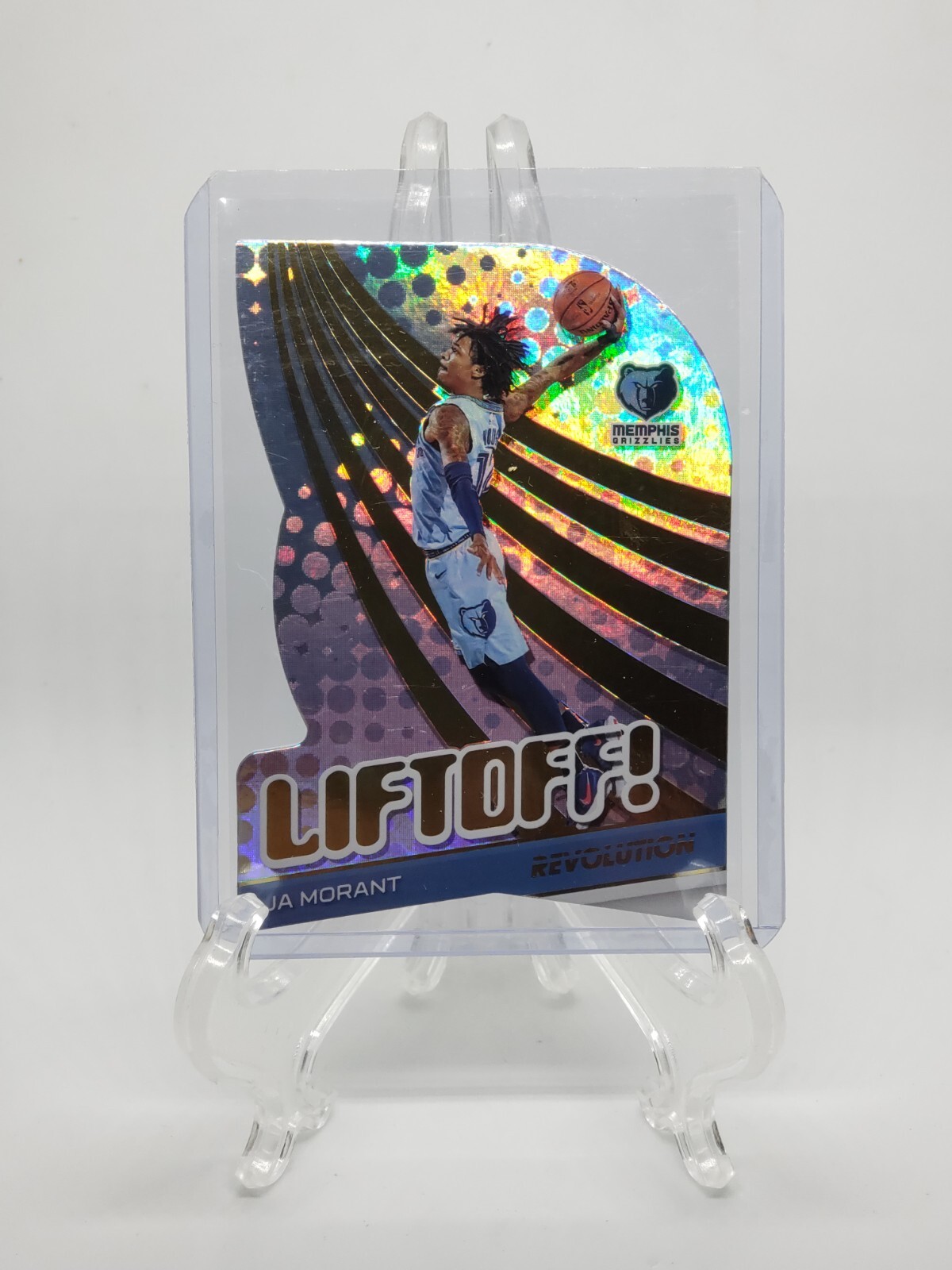 JA MORANT 2020-21 Panini Revolution LIFTOFF! DIE CUT Grizzlies #7 ROY ...