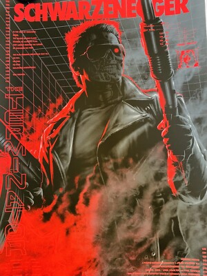 The Terminator Poster Matt Ryan Tobin Schwarzenegger Print #d 250 ...