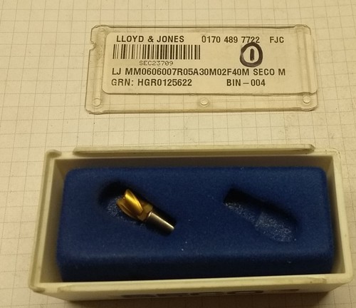 1 SECO MM06 MINIMASTER carbide insert MM0606007R05A30M02F40M milling ...