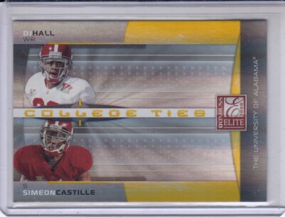 DJ HALL/SIMEON CASTILLE 2008 Elite College Ties Combos Gold 14/400 ...