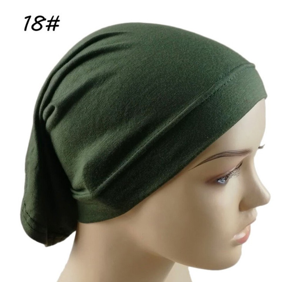 Muslim Head Scarf Hijab Inner Cap Women Men Islamic Underscarf Ninja ...