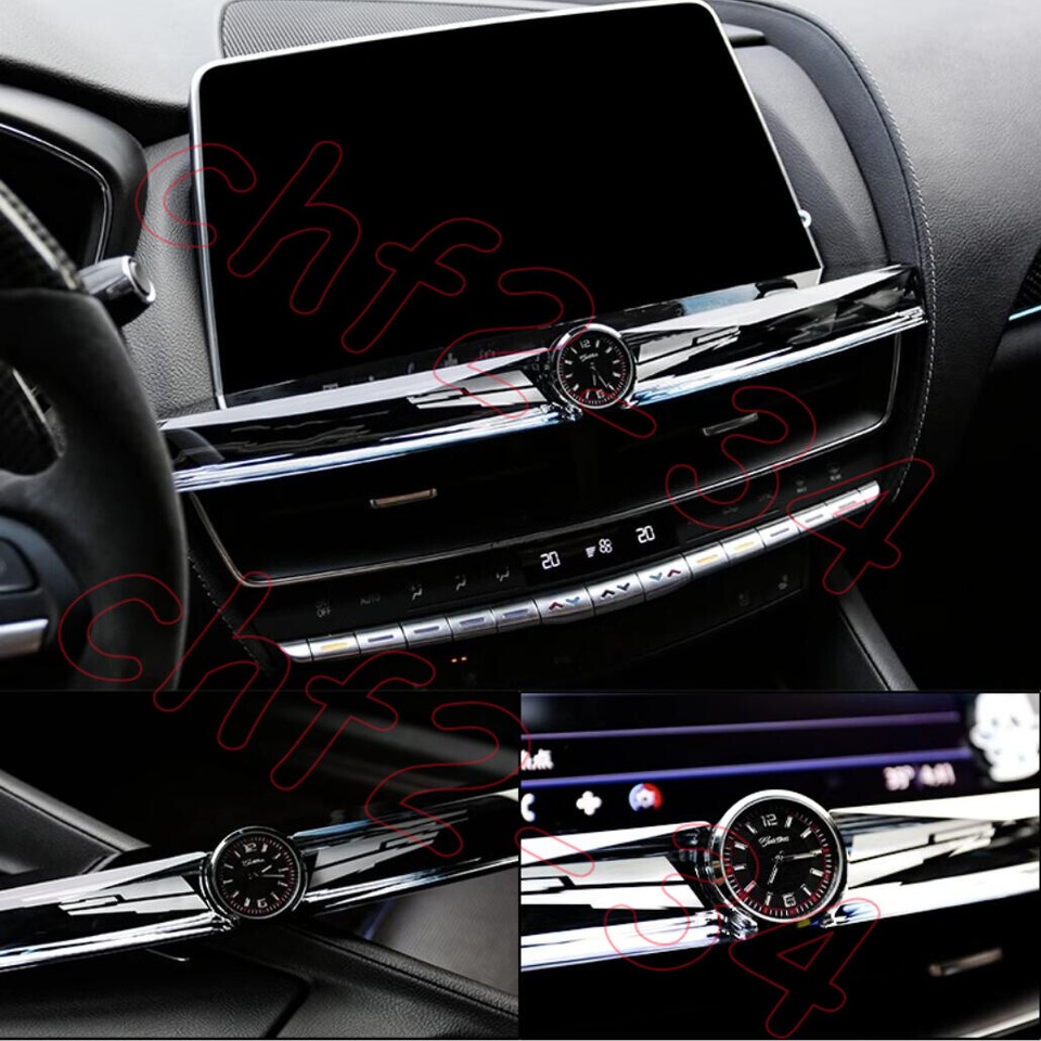 For Cadillac CT5 CT5-V 2020-24 Crystal timepiece Style Center console ...