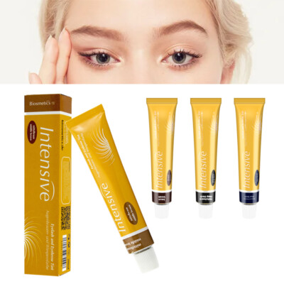 Biosmetics Intensive Eyelash&Eyebrow Tint Dye&Cream Developer2%3%6% ...