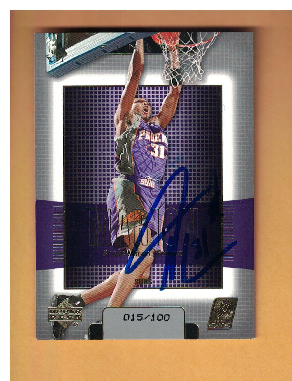 Shawn Marion AUTOGRAPHED 2003-04 FINITE GOLD basketball card SIGNED ...