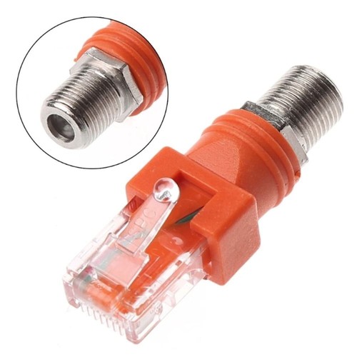 Coax Adapter RJ45 To RF Connector BNC Female Jack to RJ45 Male Plug ...