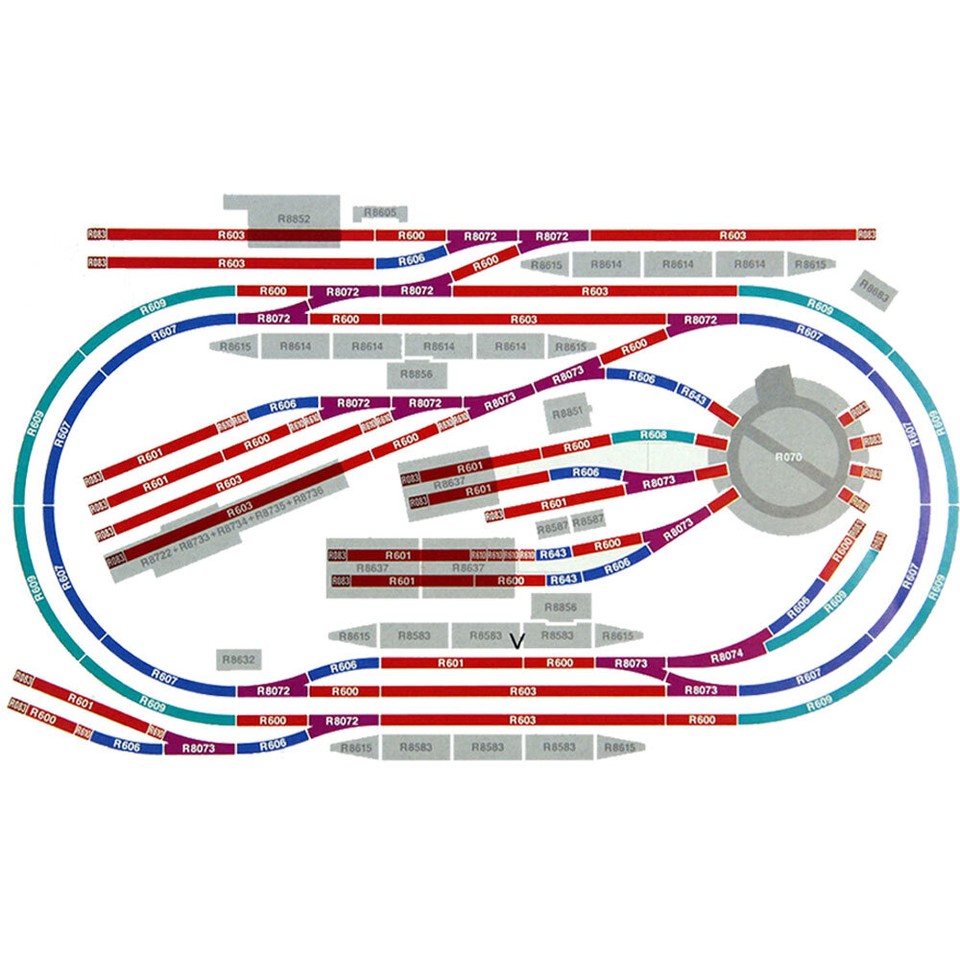 HORNBY Digital Train Set HL7 Layout 2 LOCOS Turntable R070 | eBay UK