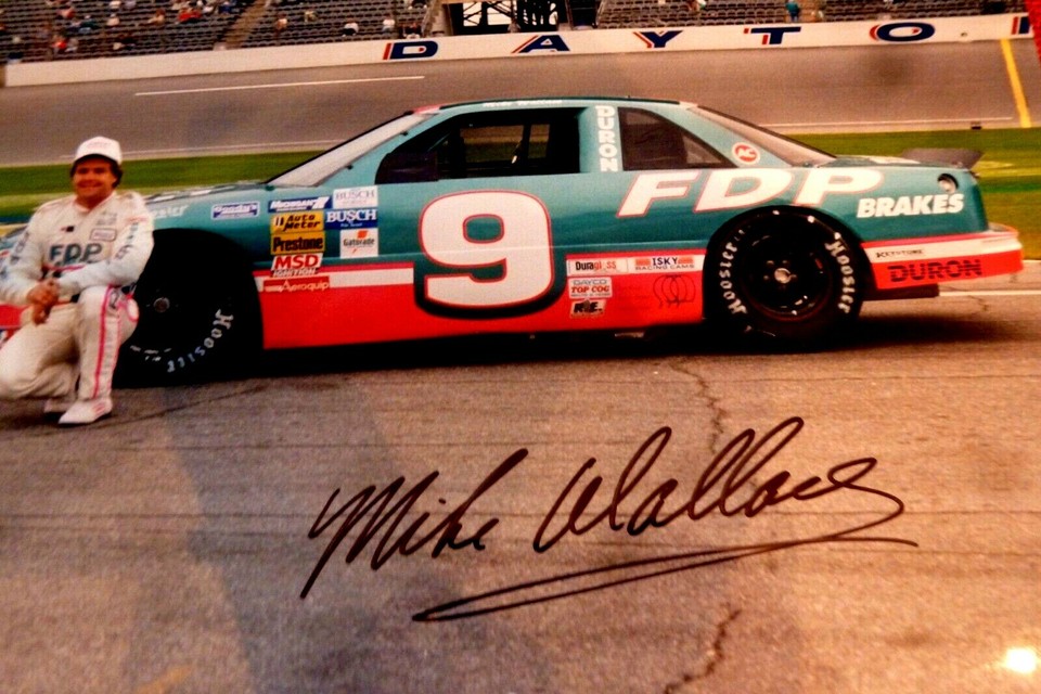 MIKE WALLACE Signed 8x10 NASCAR Racing Photo -Guaranteed Authentic | eBay