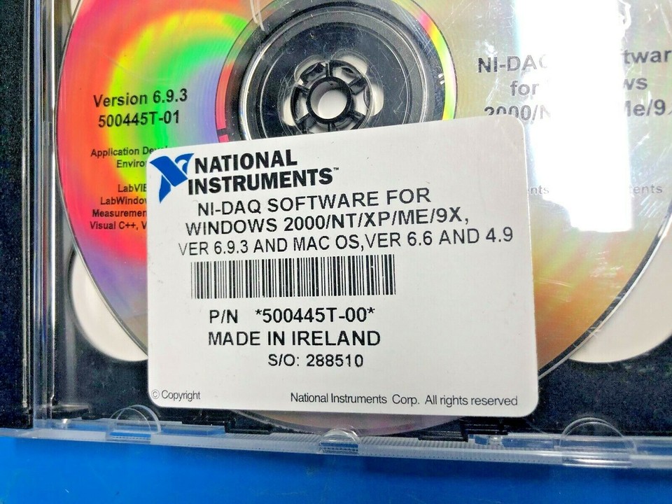 National Instruments 500445T-00 NI-DAQ Software For Windows 2000/NT/XP ...