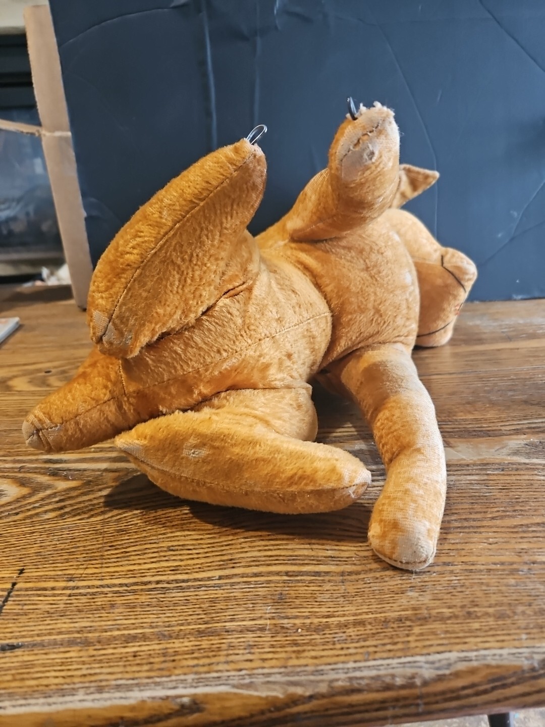 Early 1920's Excelsior Stuffed 16" Bulldog with Glass Eyes | eBay