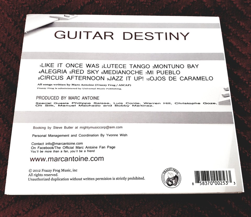 Guitar Destiny: Marc Antoine Guitar Contemporary Smooth Jazz Fusion ...