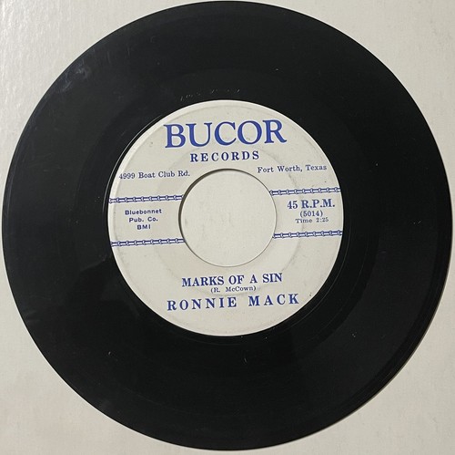 Ronnie Mack COUNTRY 45 Don't Make Me Laugh At You / Marks Of A Sin ...