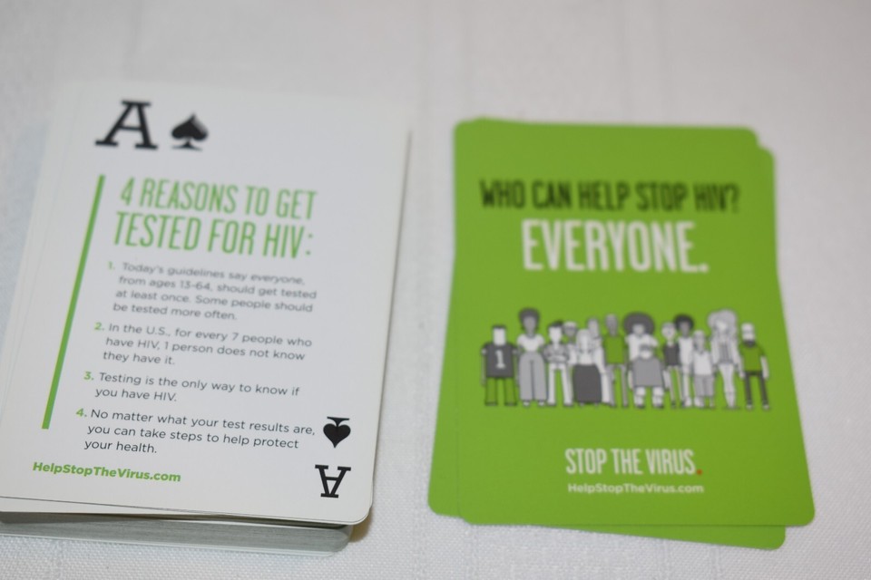 Stop the Virus Playing Cards HIV Awareness Gilead Sciences Inc. 2018 | eBay