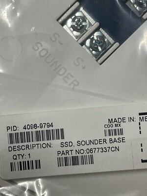 SIMPLEX 4098-9794 SOUNDER BASE FOR TRUE ALARM | eBay
